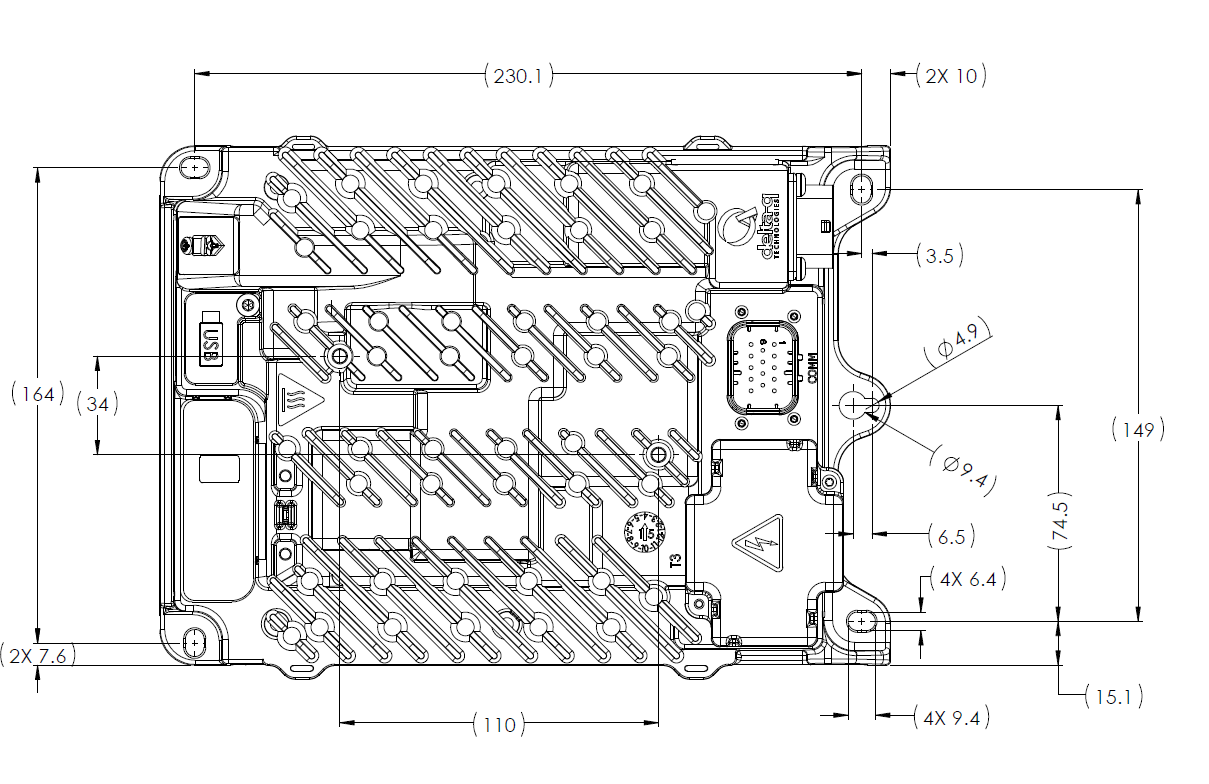Mounting Hole Dimensions for IC-Series Chargers – Delta-Q Technologies ...